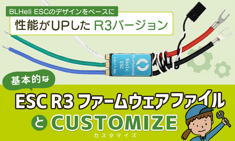 基本的な ESC R3 ファームウェアファイルとカスタマイズ - 水中ドローンとUSV（水上ドローン）の開発・修理・販売｜全国対応の株式会社チック